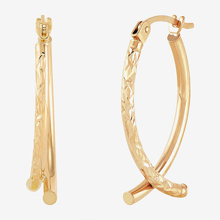 Click here for Limited Quantities! Womens 10K Gold 25mm Hoop Earr... prices