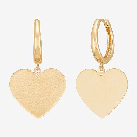 Click here for Limited Quantities! Womens 14K Gold Heart Drop Ear... prices