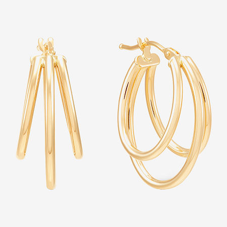 Click here for Limited Quantities! Womens 14K Gold 21.7mm Hoop Ea... prices