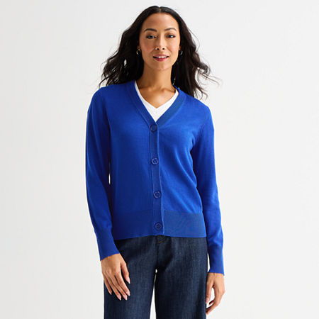 Click here for Liz Claiborne Womens V Neck Long Sleeve Button Car... prices