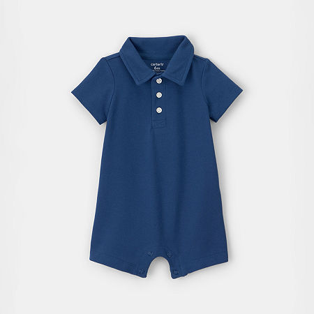 Click here for Carters Baby Boys Pique Polo Short-Sleeve Romper -... prices