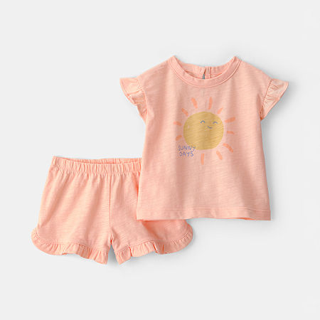 Click here for Carters Baby Girls 2-pc. Short Set  3 Months  Oran... prices