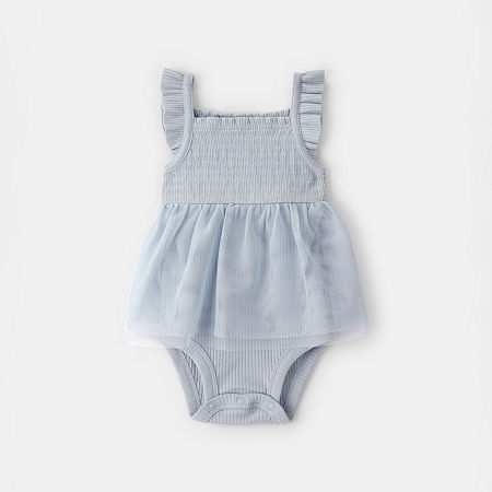Click here for Carters Baby Girls Sleeveless Romper  Newborn  Blu... prices