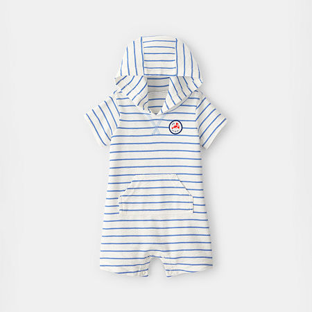Click here for Carters Baby Boys Short Sleeve Striped Romper  9 M... prices