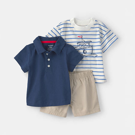 Click here for Carters Baby Boys 3-pc. Short Set  3 Months  Blue prices