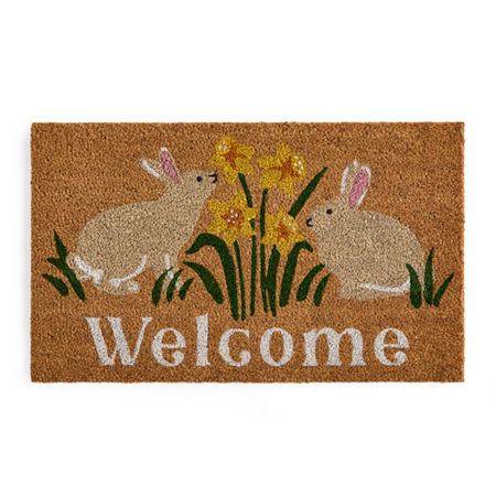 Click here for Layerings Easter Welcome Doormat  One Size  White prices