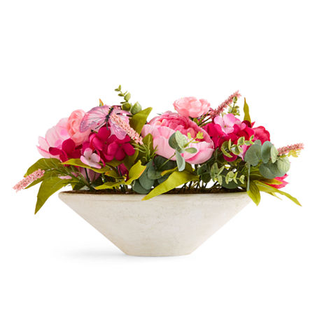 Click here for Linden Street Hot Pink Peony Floral Arrangement  O... prices