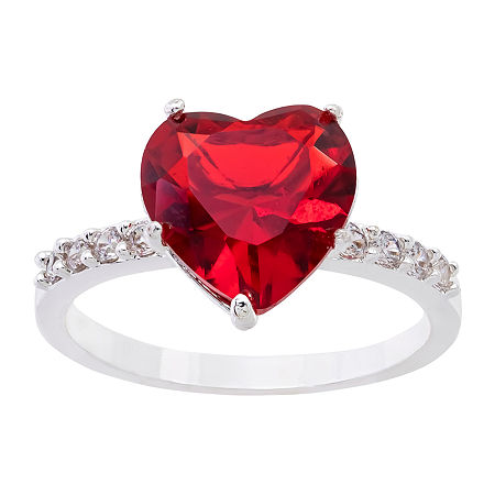 Click here for Sparkle Allure Crystal Pure Silver Over Brass Hear... prices