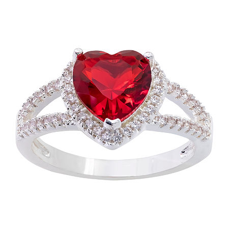 Click here for Sparkle Allure Womens Red Cubic Zirconia Pure Silv... prices