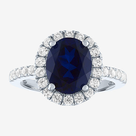 Click here for Womens Lab Created Blue Sapphire Sterling Silver C... prices