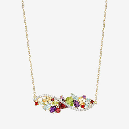 Click here for Womens Multi Color 18K Gold Over Silver Infinity 1... prices