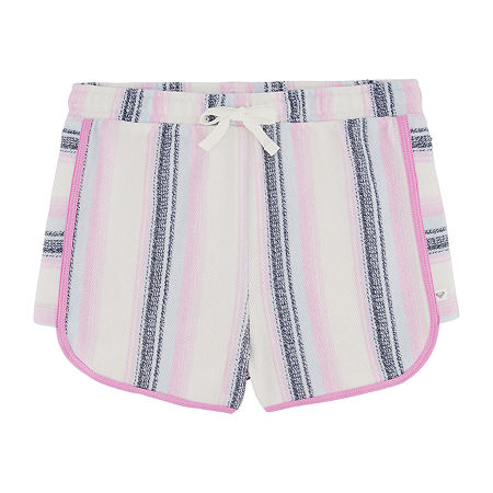 Roxy Big Girls Daydreamin Striped Terry Shorts - Lilac Chiffon