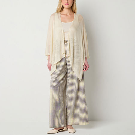 Click here for a.n.a Open Knit Wrap  One Size  White prices