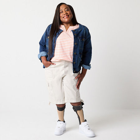 Click here for St. Johns Bay Womens 11 1/2 Mid Rise - Plus Adapti... prices