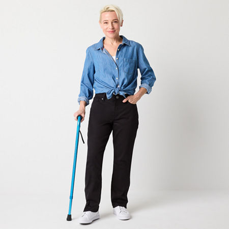 Click here for St. Johns Bay Womens Adaptive Mid Rise Straight Le... prices