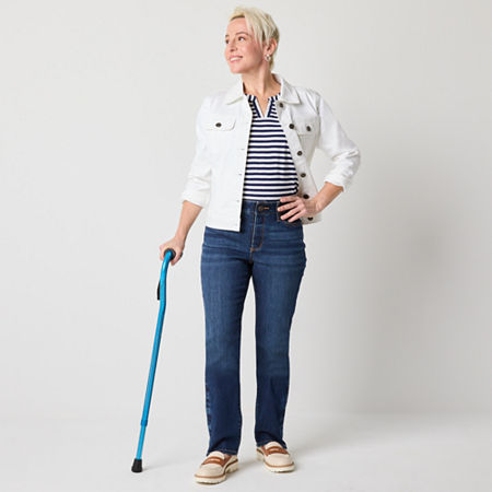 Click here for St. Johns Bay Womens Adaptive Mid Rise Straight Le... prices