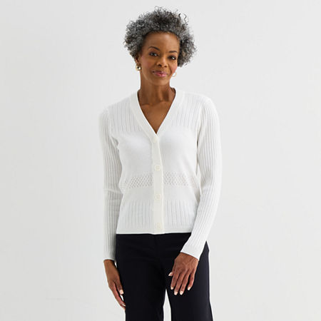 Click here for Liz Claiborne Womens V Neck Long Sleeve Button Car... prices