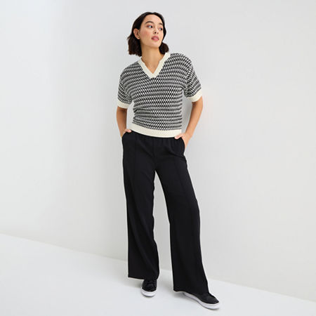 Click here for Stylus Womens Wide Leg Mid Rise Lounge Pant  Xx-la... prices