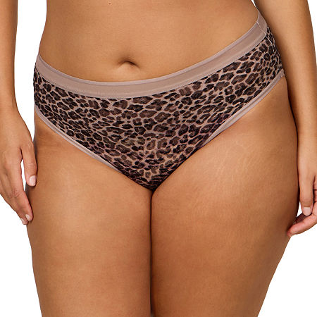Click here for Curvy Couture No Show Lace High Cut Brief Panty -... prices