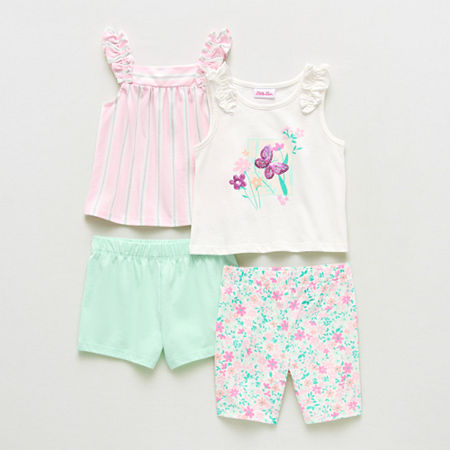 Click here for Little Lass Toddler Girls 4-pc. Short Set  2t  Pin... prices