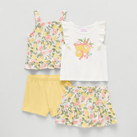 Click here for Little Lass Toddler Girls 4-pc. Short Set  3t  Yel... prices