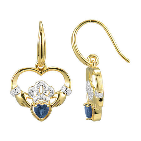 Click here for Heart-Shaped Genuine Blue Sapphire and Diamond-Acc... prices