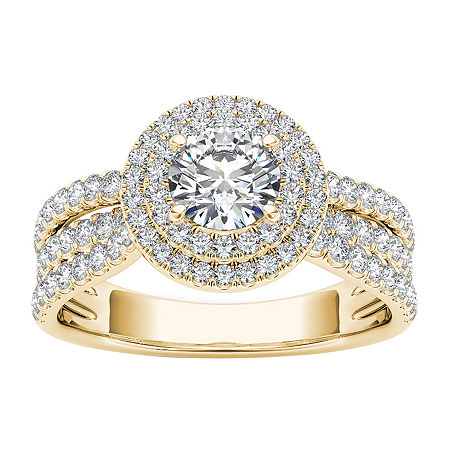 Click here for 1 CT.T.W. Natural Round Diamond 14K Gold Engagemen... prices