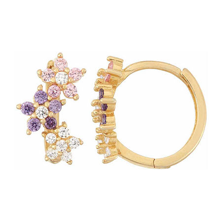 Click here for Girls Multi Color Cubic Zirconia 14K Gold Over Sil... prices