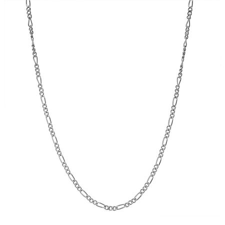Click here for Girls Sterling Silver 13 Inch Figaro Chain Necklac... prices