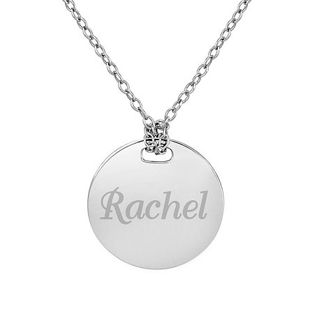 Click here for Personalized Sterling Silver 16mm Round Name Penda... prices