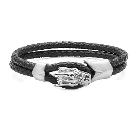 Click here for Mens Stainless Steel Wrap Bracelet  One Size prices