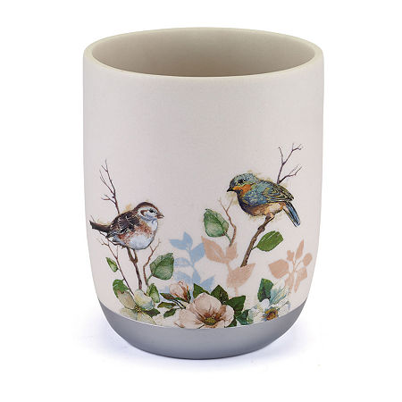 Click here for Avanti Love Nest Bird Motif Resin Wastebasket - Cr... prices