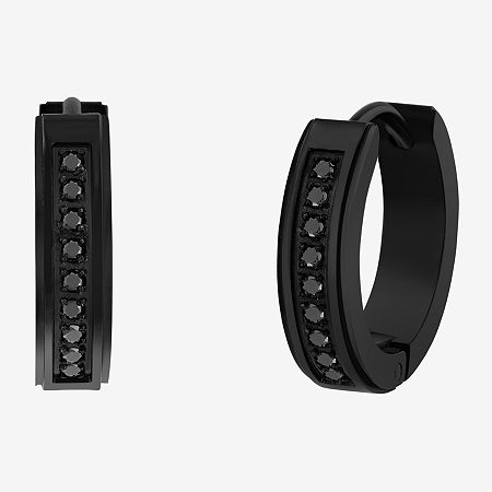 Click here for Mens 1/8 CT. T.W. Natural Black Diamond Stainless... prices