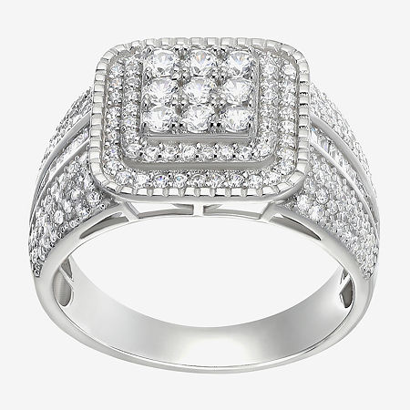 Click here for Mens Cubic Zirconia Sterling Silver Square Fashion... prices