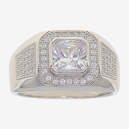 Click here for Mens Cubic Zirconia Sterling Silver Square Fashion... prices