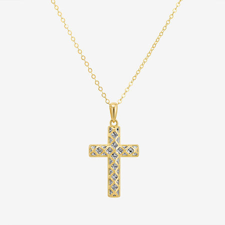 Click here for Womens Sterling Silver Cross 18 Inch Pendant Neckl... prices