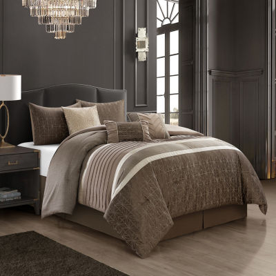 Stratford Park Sallie 7-pc. Geometric Midweight Comforter Set, Color ...