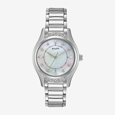 Click here for Bulova Womens Silver Tone Stainless Steel Bracelet... prices