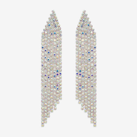 Click here for Bijoux Bar Silver Tone Womens Multi Color Glass Dr... prices