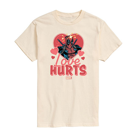 Click here for Love Hurts Tee Womens Juniors Crew Neck Short Slee... prices