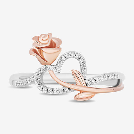 Click here for Enchanted Disney Fine Jewelry Womens 1/10 CT. T.W.... prices