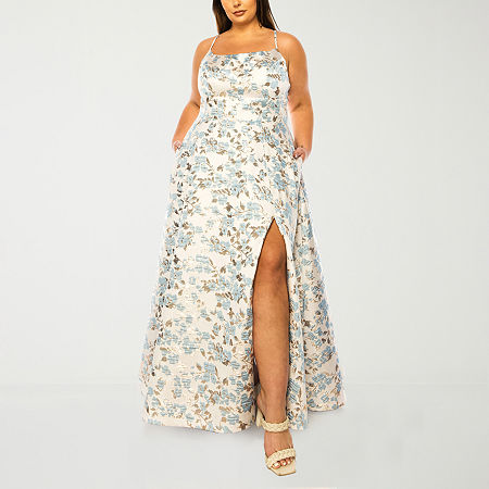 Click here for B. Smart Womens Sleeveless Floral Ball Gown Junior... prices