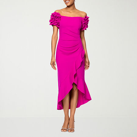 Click here for DJ Jaz Off The Shoulder Womens Short Sleeve Midi E... prices