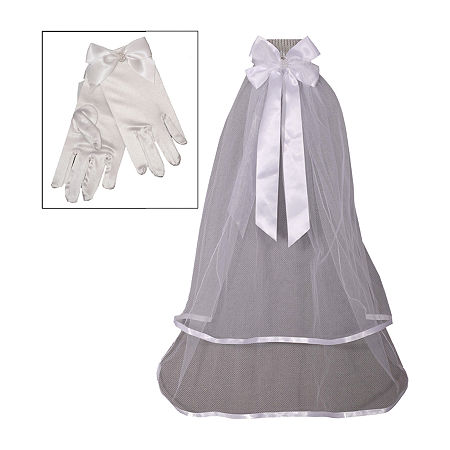 Click here for Bonnie Jean Communion Veil  One Size  White prices
