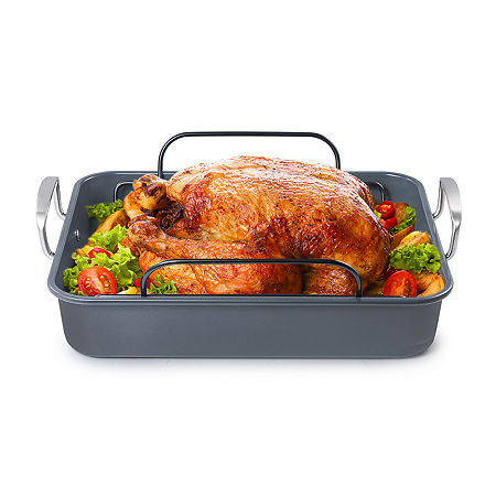 Click here for Black+Decker 16.5x13 Non-Stick Roasting Pan with R... prices