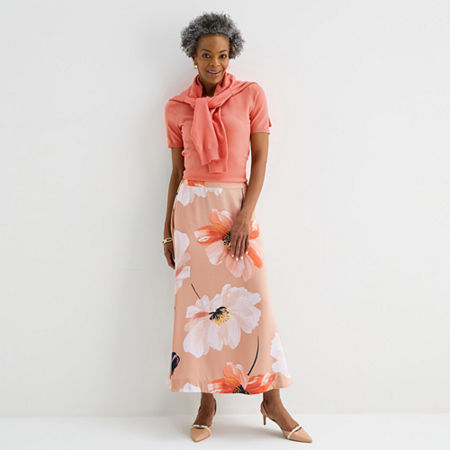 Click here for Liz Claiborne Womens Mid Rise Midi Full Skirt  X-l... prices