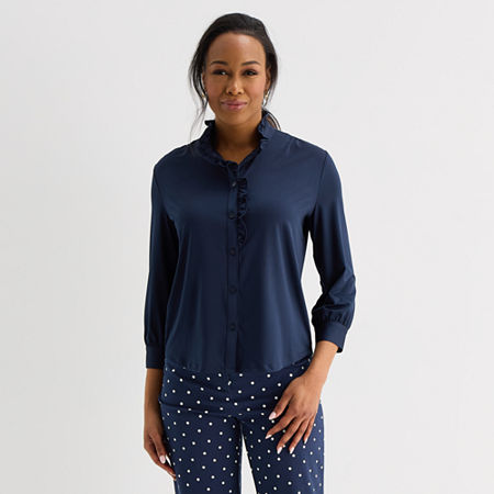 Click here for Liz Claiborne Womens 3/4 Sleeve Blouse  Petite Xx-... prices