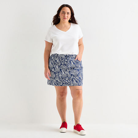 Click here for St. Johns Bay Womens 19 1/2 Plus Chino Short  20w... prices