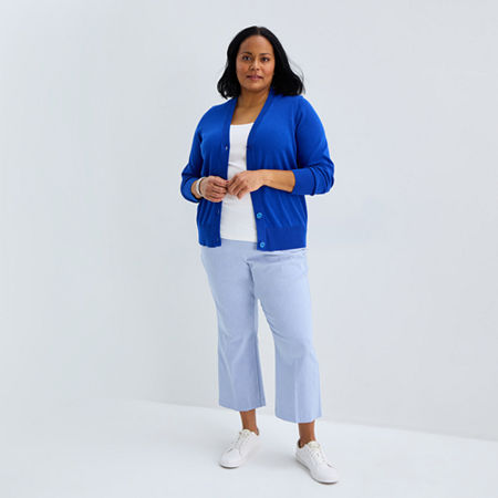 Click here for Liz Claiborne Womens Plus Flare Pull-On Pant  24w... prices