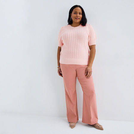 Click here for Liz Claiborne Womens Plus Flare Pull-On Pant  24w... prices